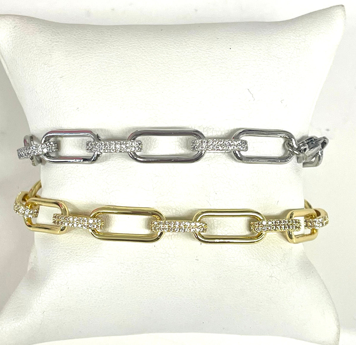 Herringbone Pave Magnetic Lock Bracelet – Accessorize Me